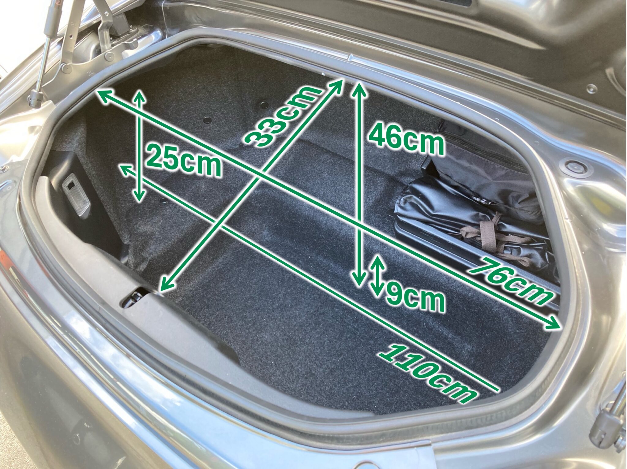 NDロードスターRFのトランクサイズにピッタリ収まるタープを見つけた！ | ロードスターRFライフ